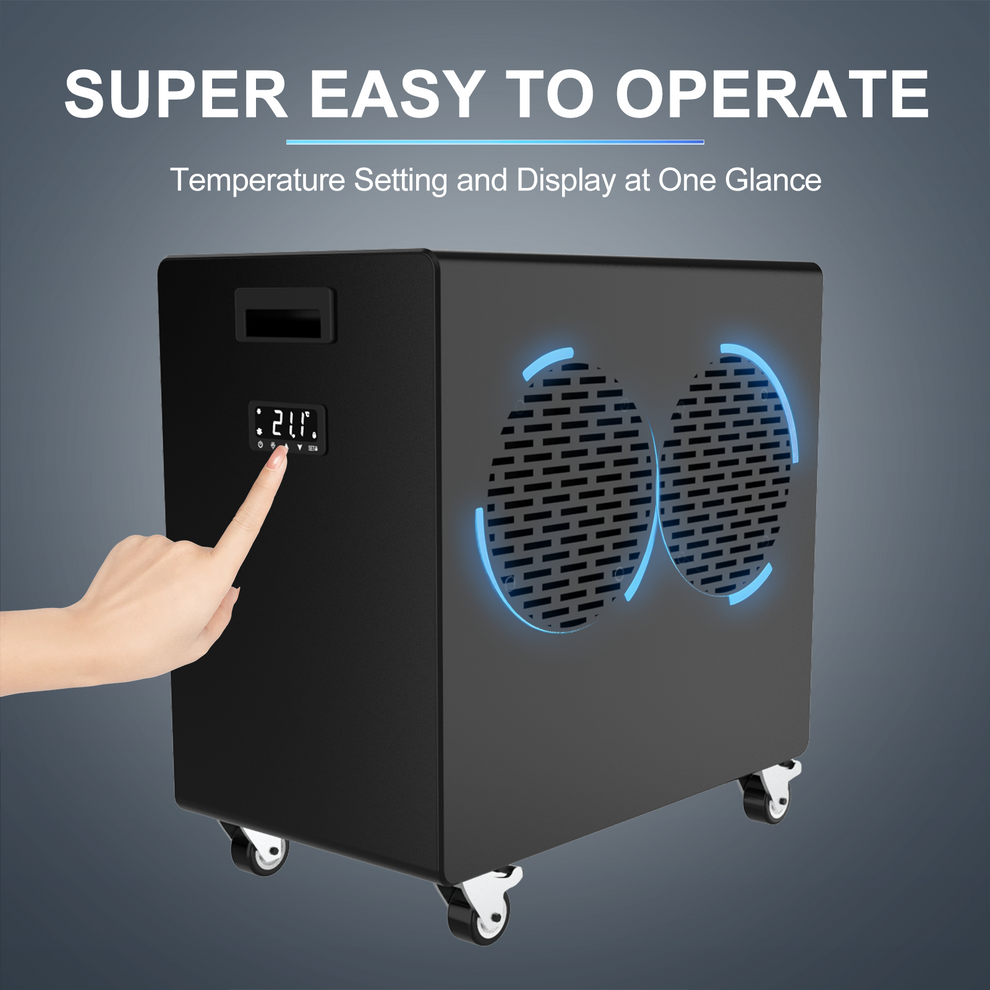 Hi-Q Therapy Ice Bath Tub with Chiller 1hp, Cold plunge Kit with Exter